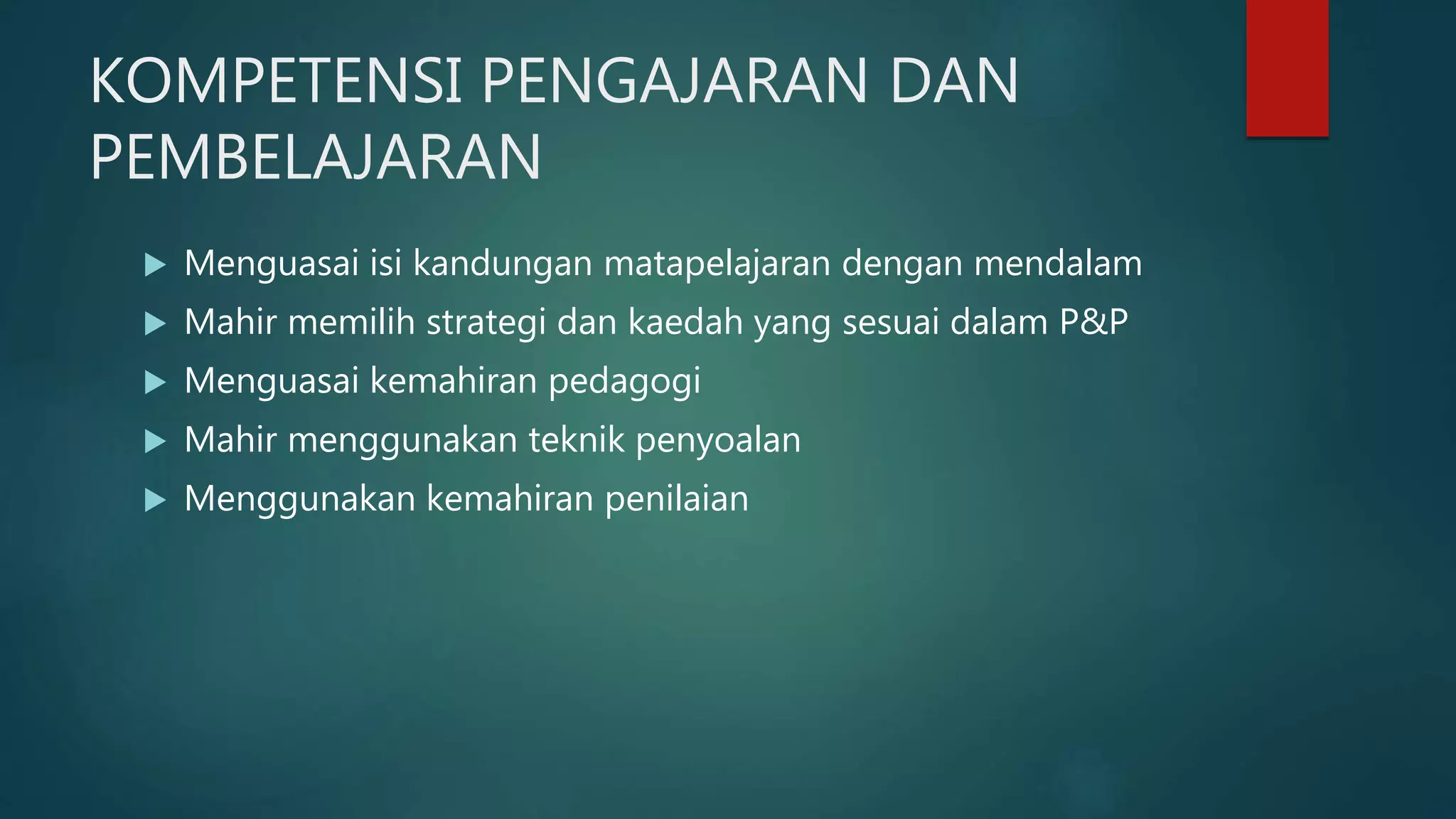 Ciri ciri guru yang efektif | PPTX