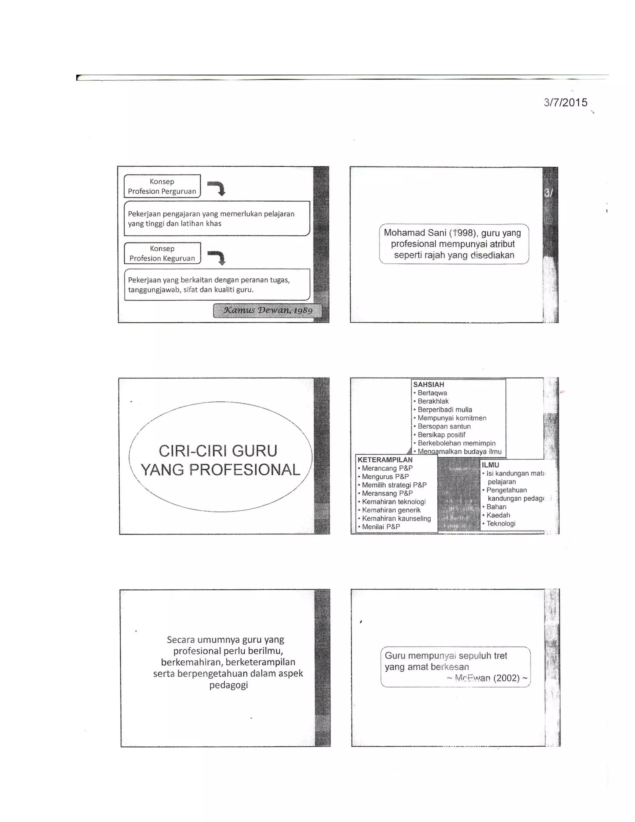 Ciri ciri guru yang profesional | PDF