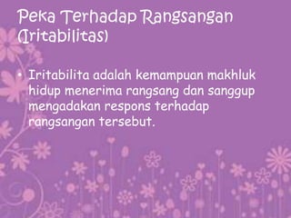 Ciri ciri makhluk hidup | PPTX