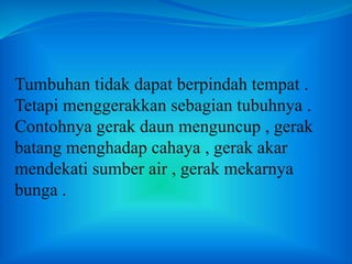 Ciri ciri makluk hidup | PPTX