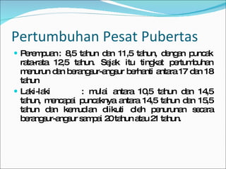 Ciri Ciri Masa Puber | PPT