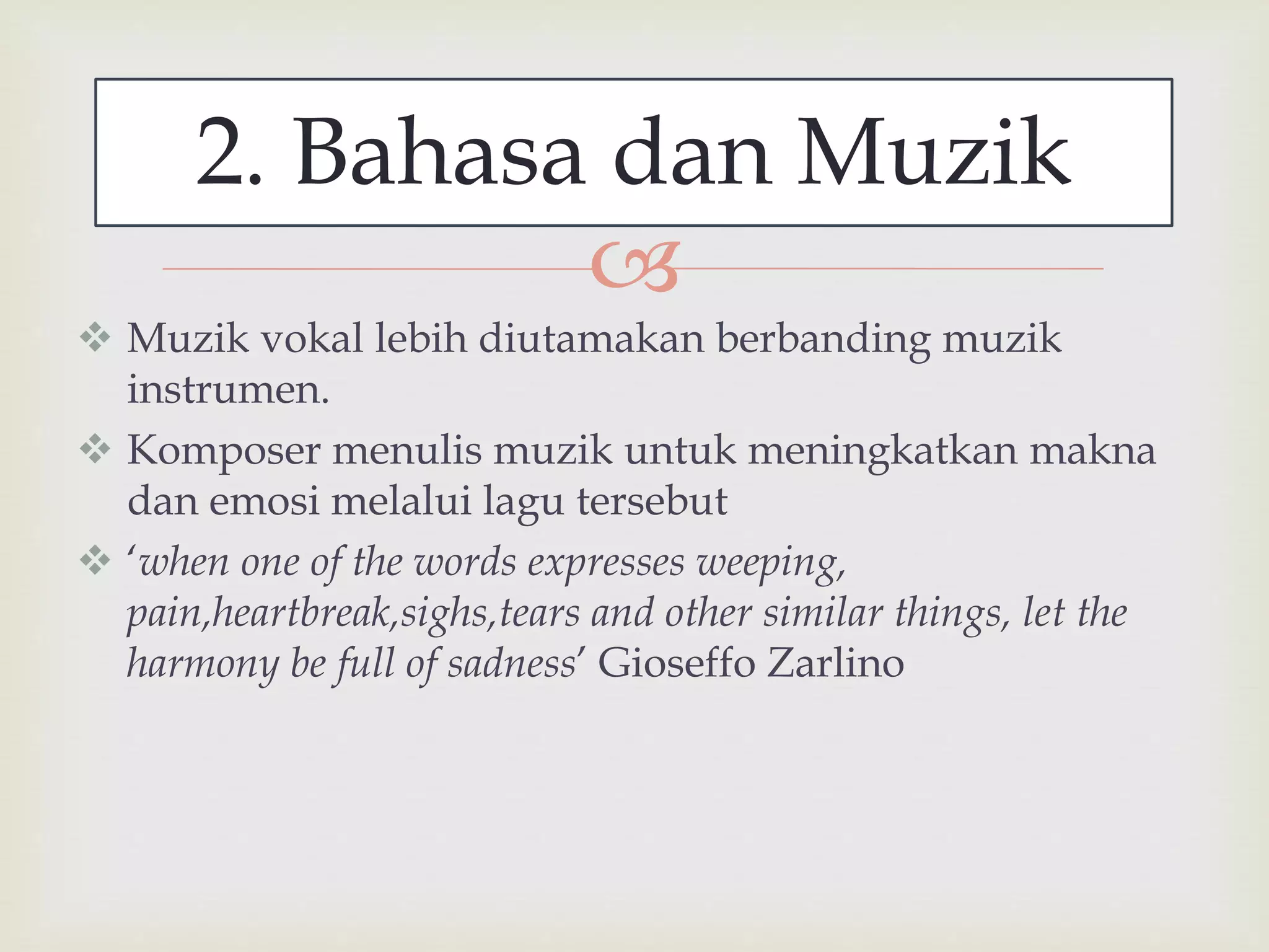 Ciri ciri muzik z. renaissance | PPTX