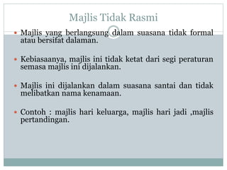 TBM (Bahasa Melayu Kontekstual) | Ciri - Ciri Pengacara Majlis | PPTX