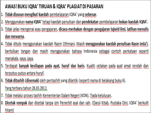 CIRI-CIRI PENTING & RAHSIA CARA CEPAT BELAJAR IQRA'.pptx