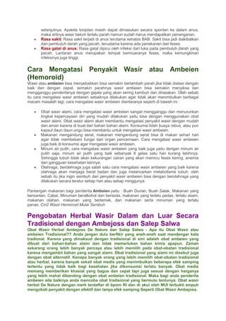 Ciri2 wasir hemoroid mulai sembuh | PDF