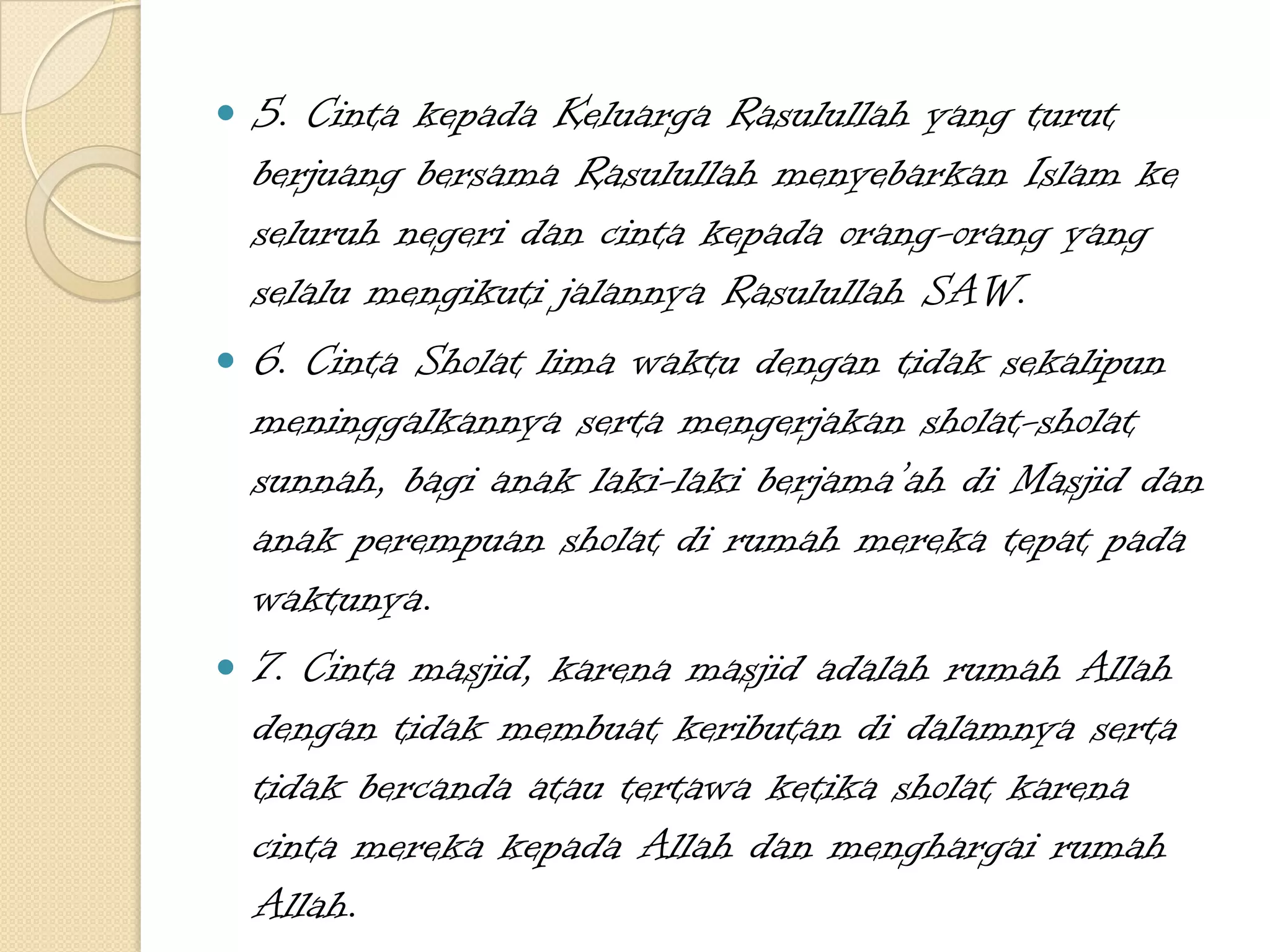 Ciri – ciri anak sholehah | PPTX