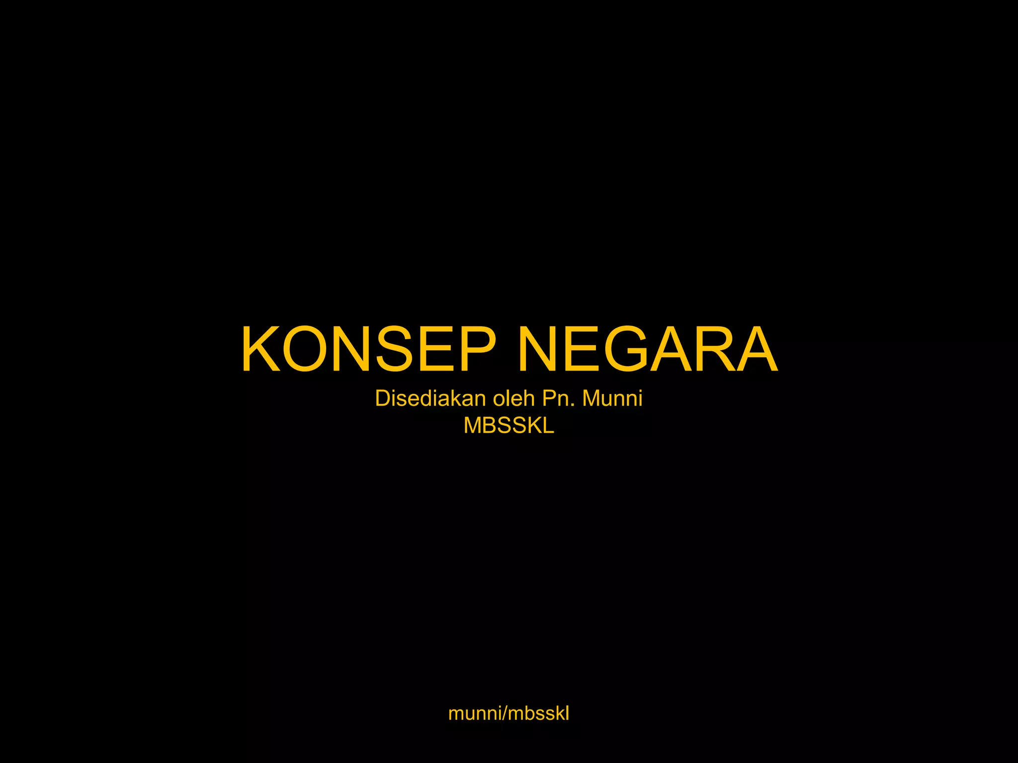 Ciri – ciri negara | PPT