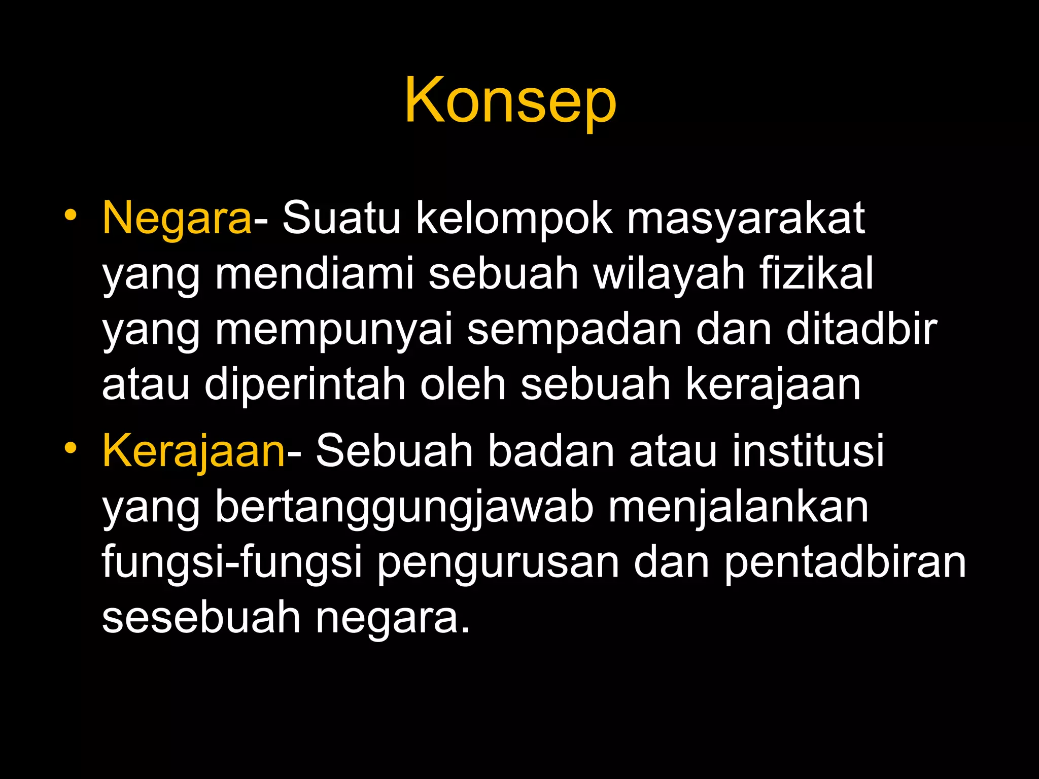 Ciri – ciri negara | PPT