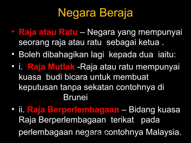 Ciri – ciri negara | PPT