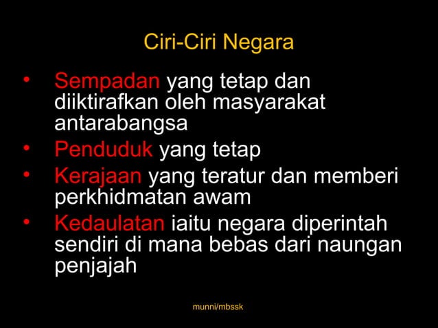 Ciri – ciri negara | PPT