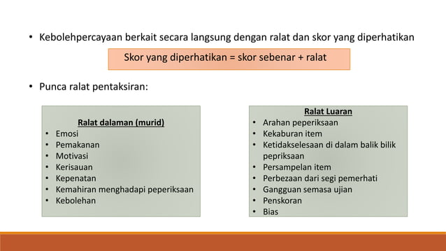 Ciri dan prinsip pentaksiran | PPTX