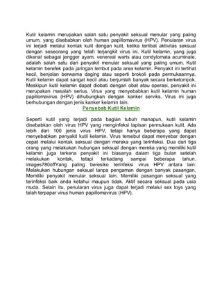 Ciri gejala kutil jengger ayam | DOCX
