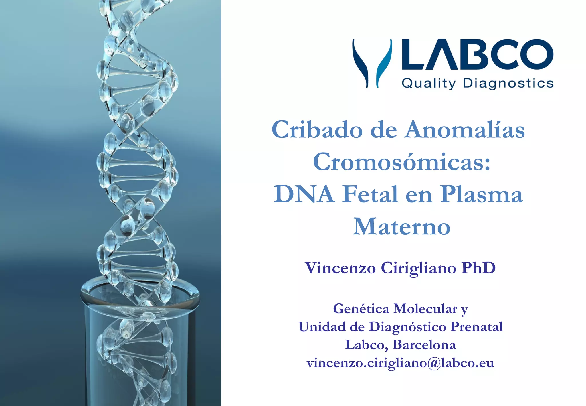 Diagnóstico prenatal no invasivo en sangre materna | PDF