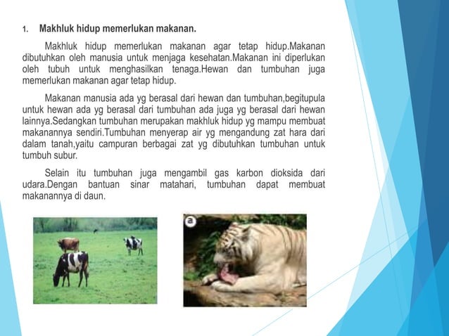 Ciri makhluk hidup | PPT