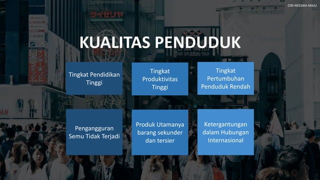 Ciri negara maju dan berkembang | PPT