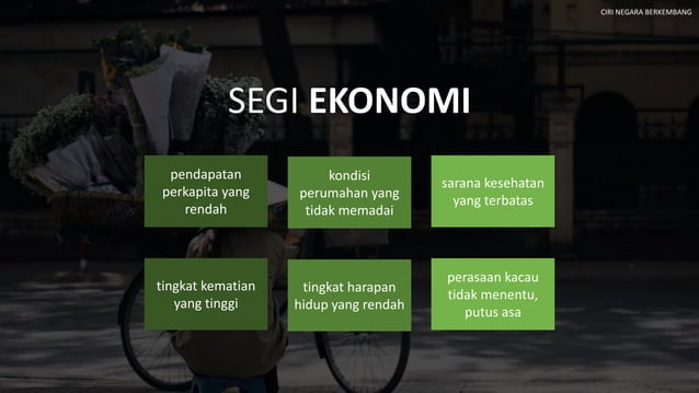 Ciri negara maju dan berkembang | PPT
