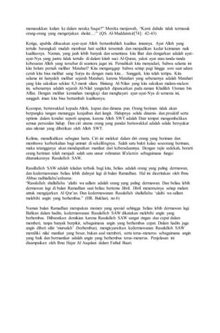 Ciri orang yang bertakwa | DOCX