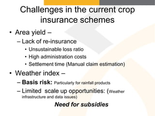 Index based insurance schemes - Way ahead! | PDF | Agriculture | Industries