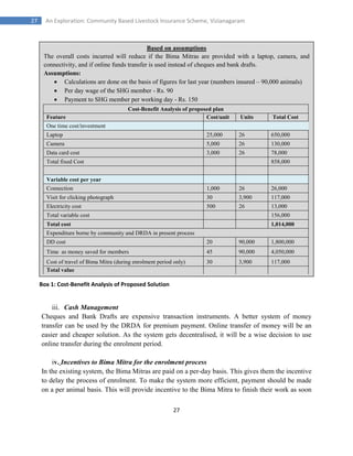 Case Study on Community Based Livestock Insurance | PDF