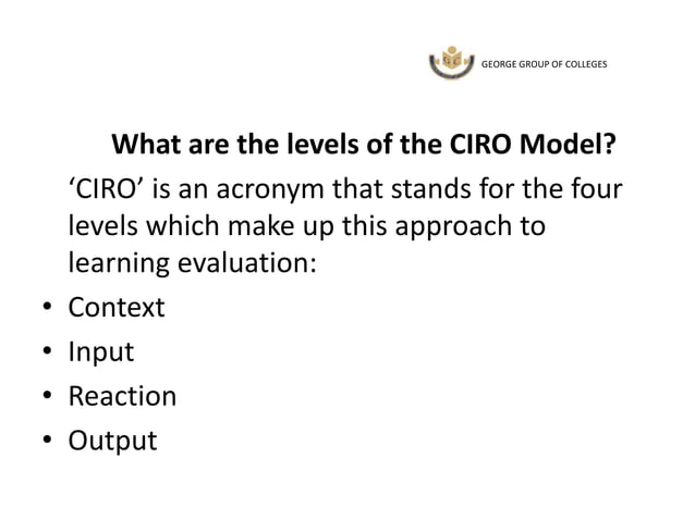 Ciro approach | PPTX | Business Administration | Business