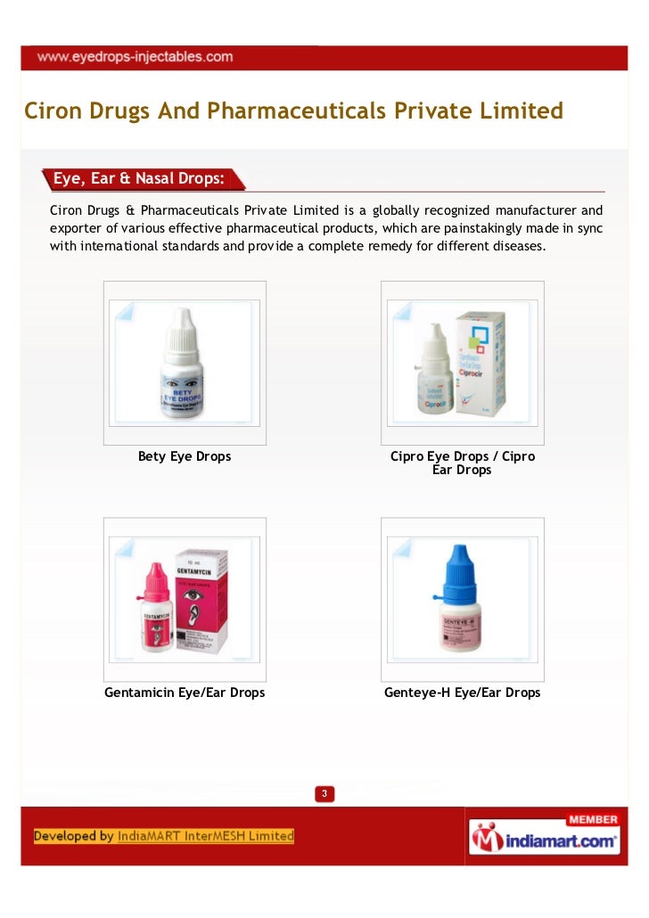 Ciron Drugs And Pharmaceuticals Private Limited, Mumbai, Spectrum ...