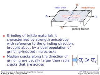 Novel cylindrical grinding kinematic for brittle materials | PDF ...