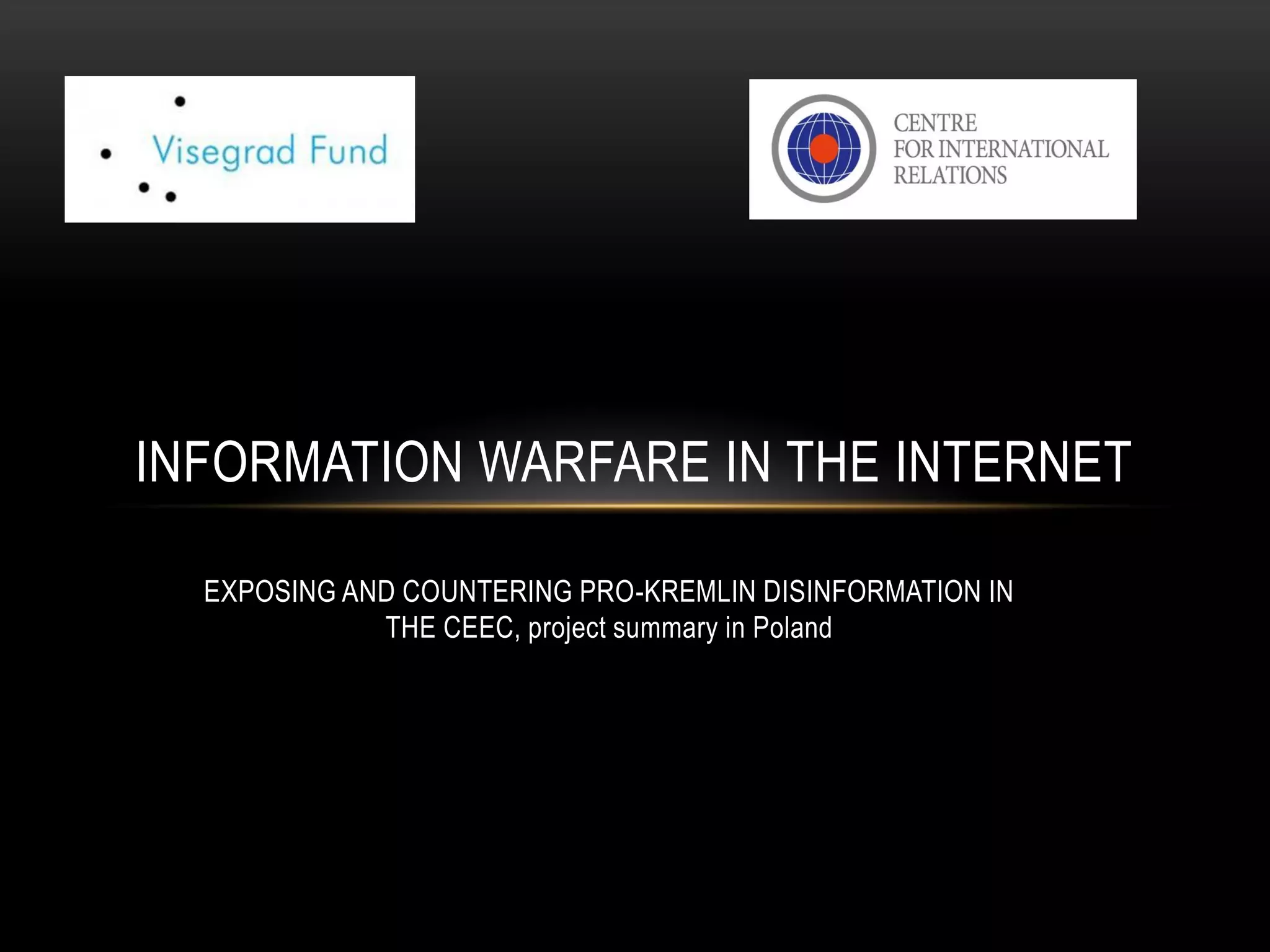 Cir presentation information warfare in the internet_poland | PDF