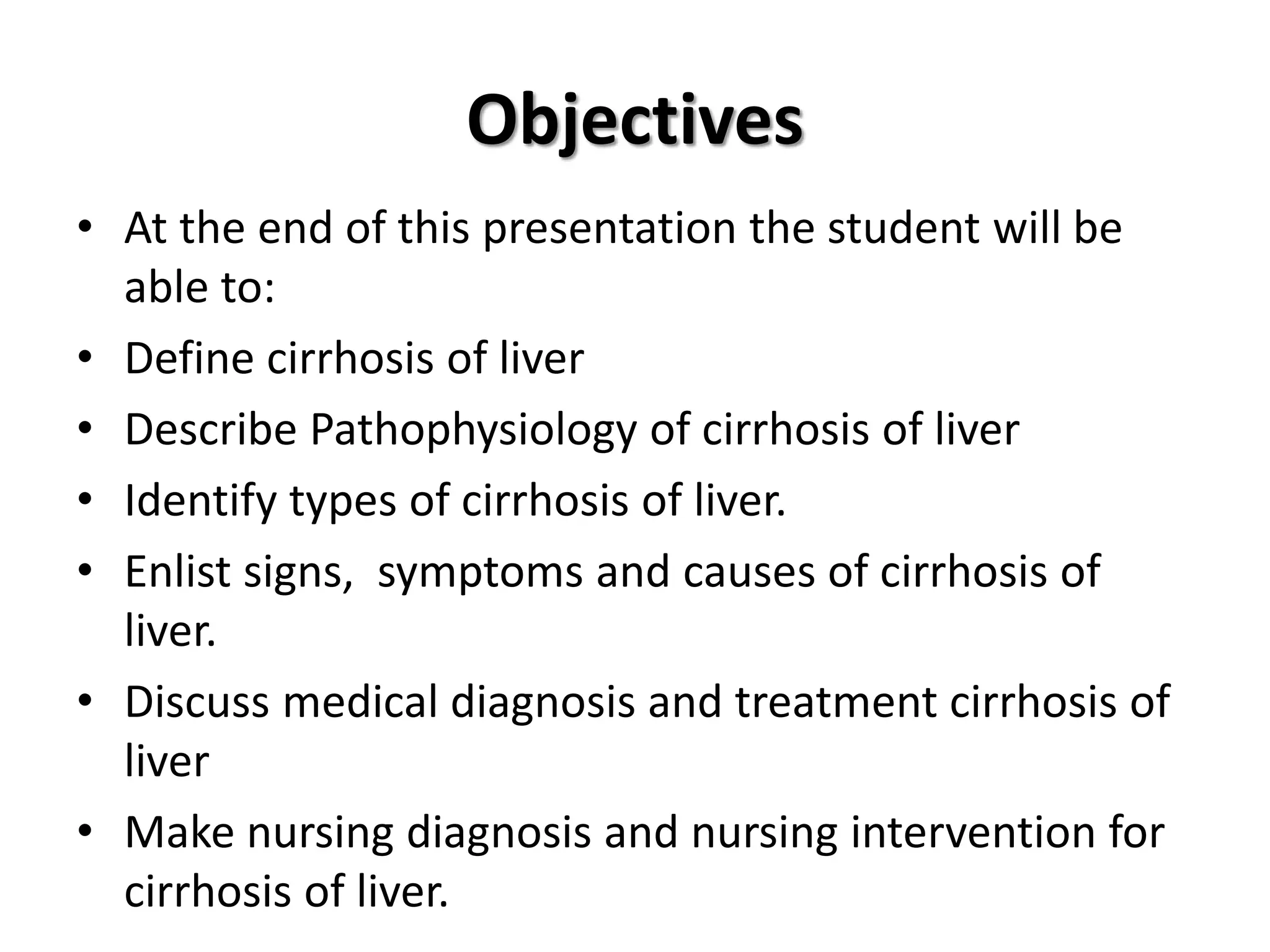Cirrhosis of liver | PPTX