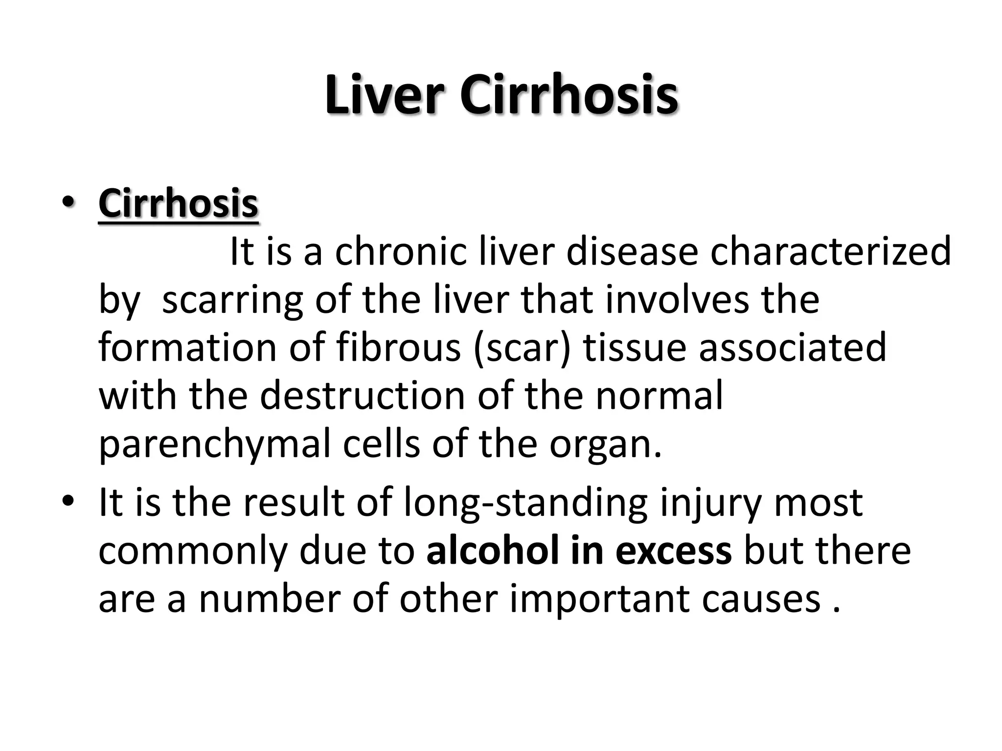 Cirrhosis of liver | PPTX