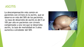CIRROSIS HEPATICA DIAGNOSTICO Y TRATAMIENTO | PPTX