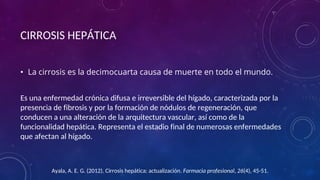 cirrosis hepatica y ascitis fisiopatologia | PDF