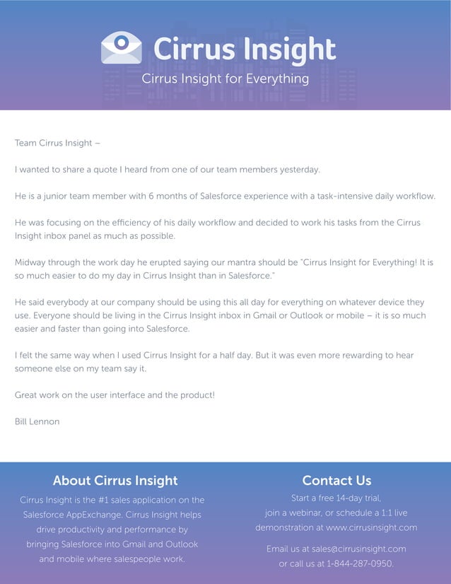 Cirrus Insight for Everything | PDF