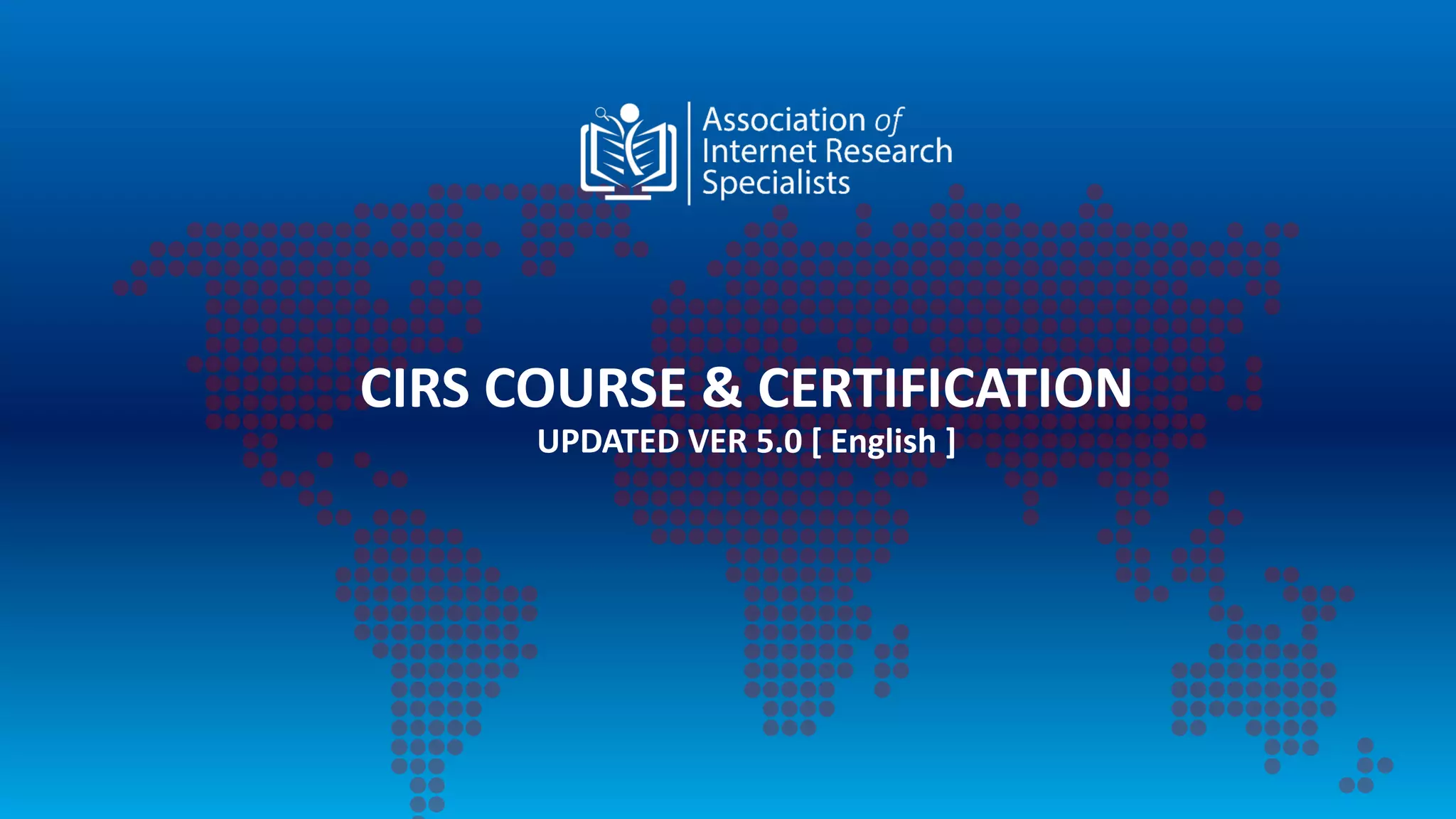 Cirs certification-training-program | PDF | Search | Internet