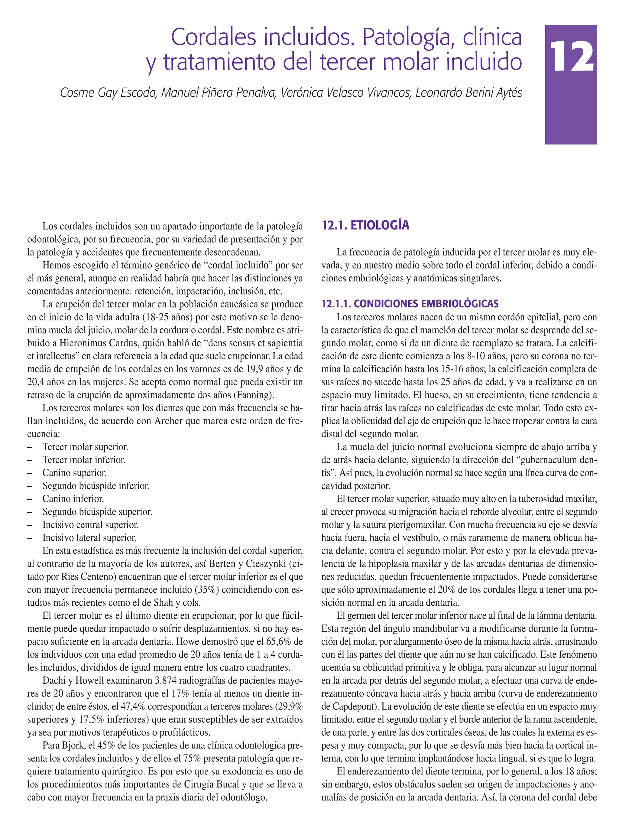 Cirugía clasificaciones posicion tercer molar | PDF
