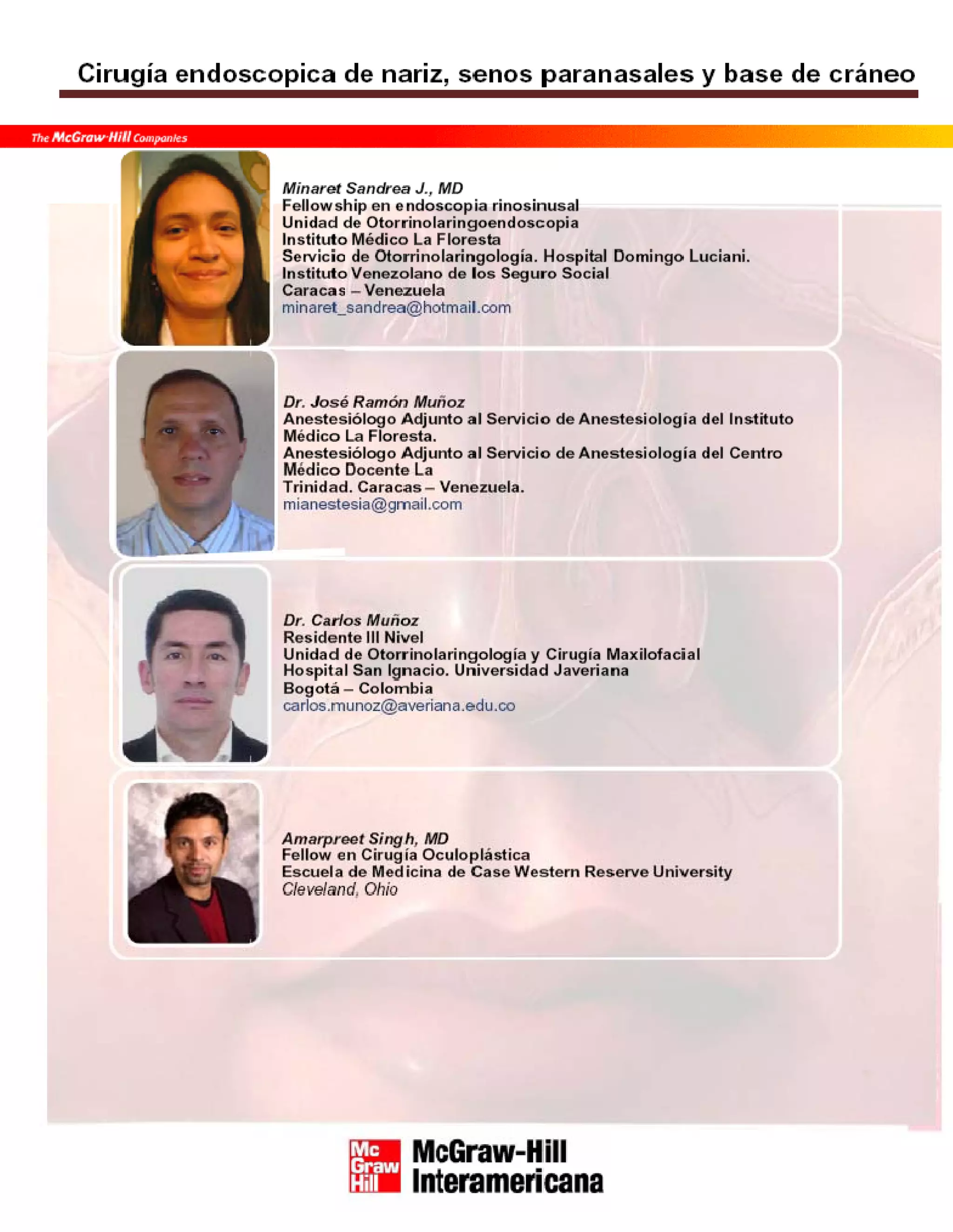 Cirug A Endoscopica De Nariz Senos Paranasales Y Base De Cr Neo | PDF