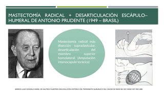 Cancer de mama, historia y evolucion de la cirugia | PPTX
