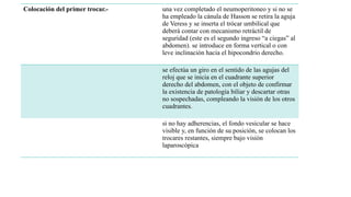 TECNICA DE LA CIRUGIA LAPAROSCOPICA ENFERMERIA | PPTX