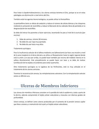 Cirugia vascular (completo) | DOCX