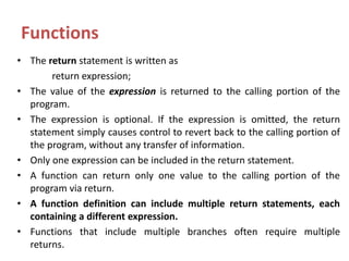 Functions- in C pptx | PPTX