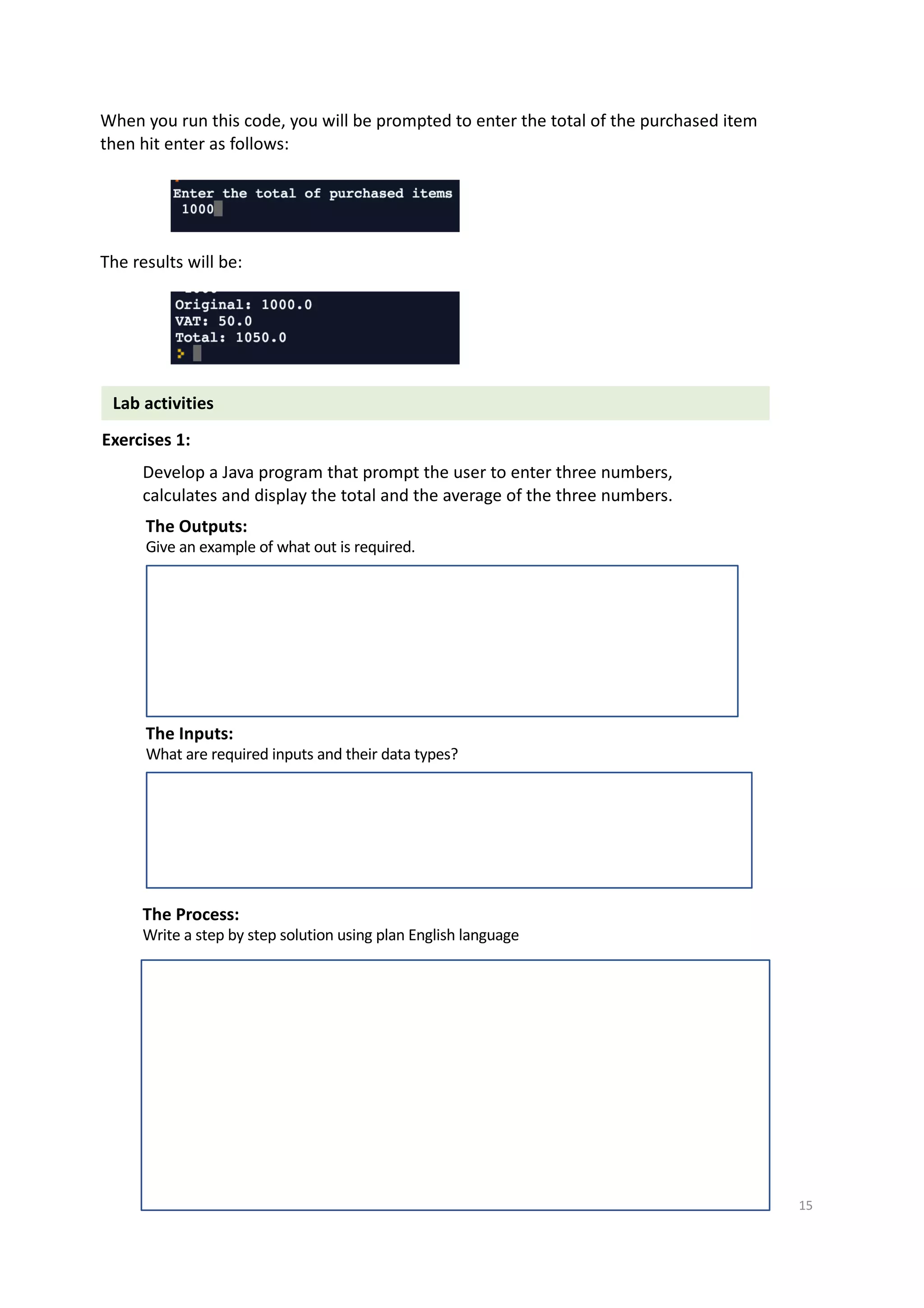 Cis 1403 lab1- the process of programming | PDF