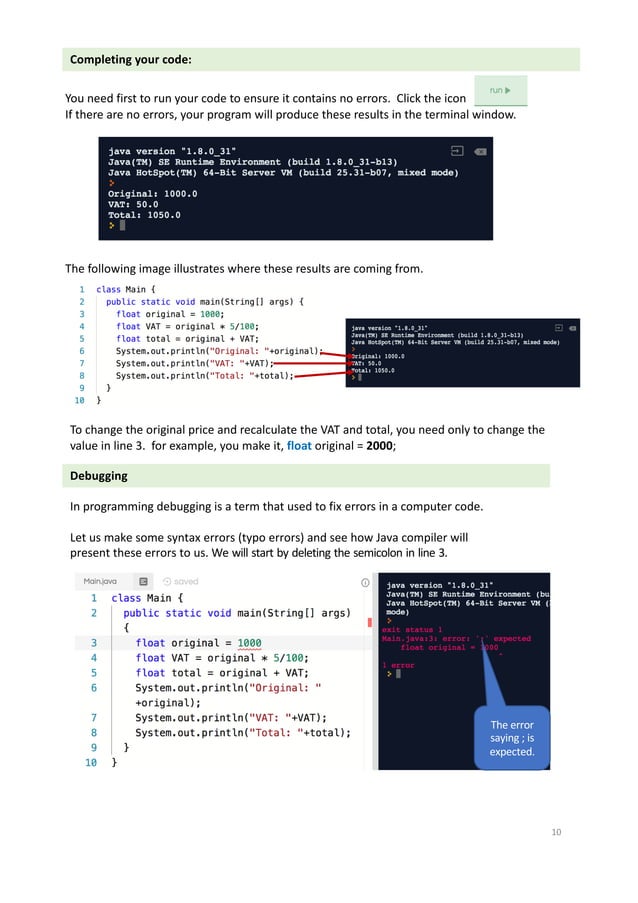 Cis 1403 lab1- the process of programming | PDF