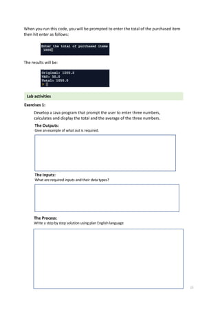 Cis 1403 lab1- the process of programming | PDF