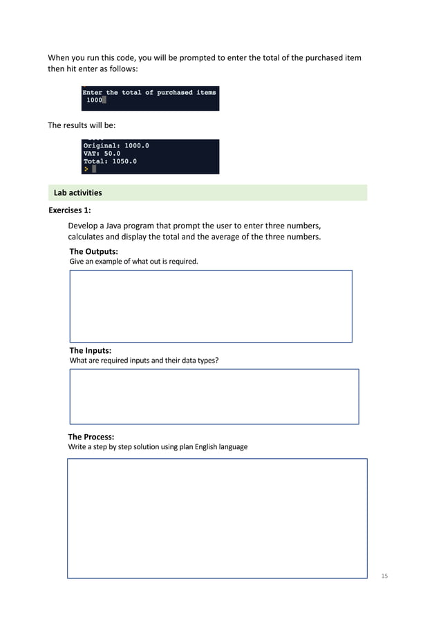 Cis 1403 lab1- the process of programming | PDF
