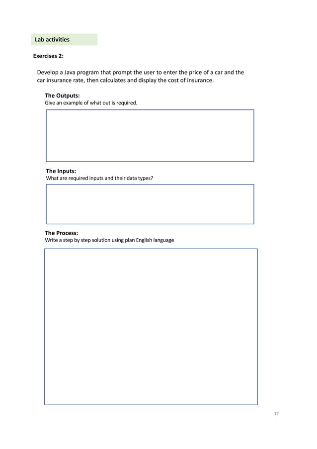 Cis 1403 lab1- the process of programming | PDF