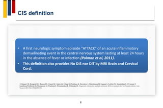 clinically isolated syndromes | PDF