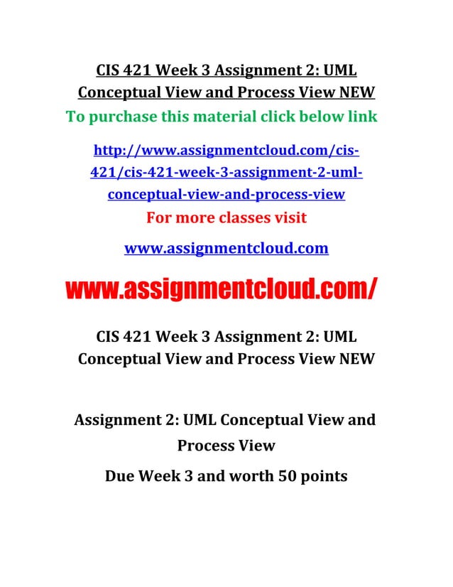 Cis 421-week-3-assignment-2 | PDF