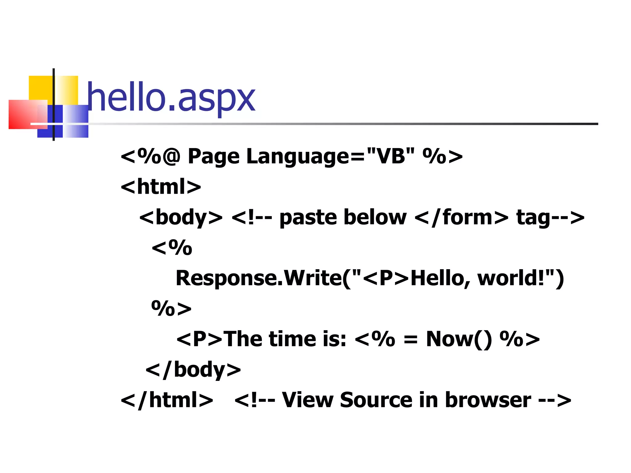 CIS 451: Introduction to ASP.NET