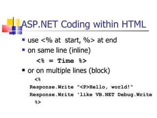CIS 451: Introduction to ASP.NET