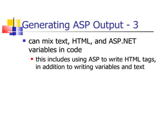 CIS 451: Introduction to ASP.NET
