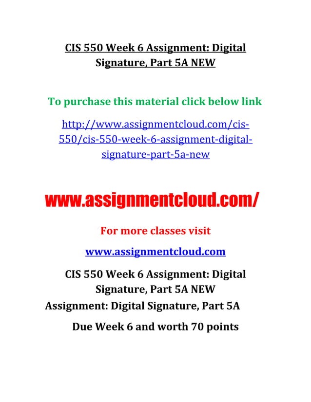 Cis 550-week-6-assignment | PPT